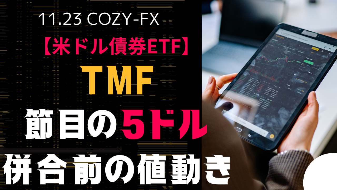 11.19アメリカ債券ETFの見通しTMF・TLT｜5ドルの大台キープは買い時？併合前に | ブラッシュアップスキル