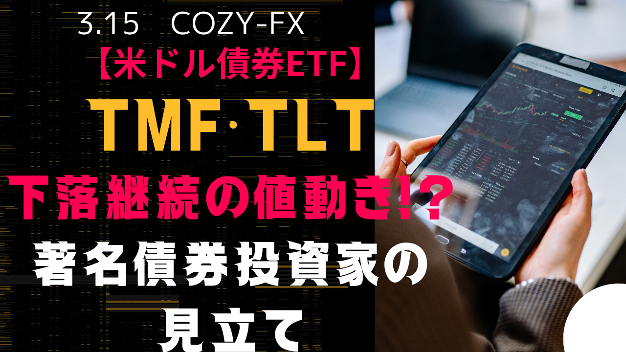 3.15アメリカ債券ETFの買い時TMF・TLT｜下落傾向は継続の値動き！？ | ブラッシュアップスキル