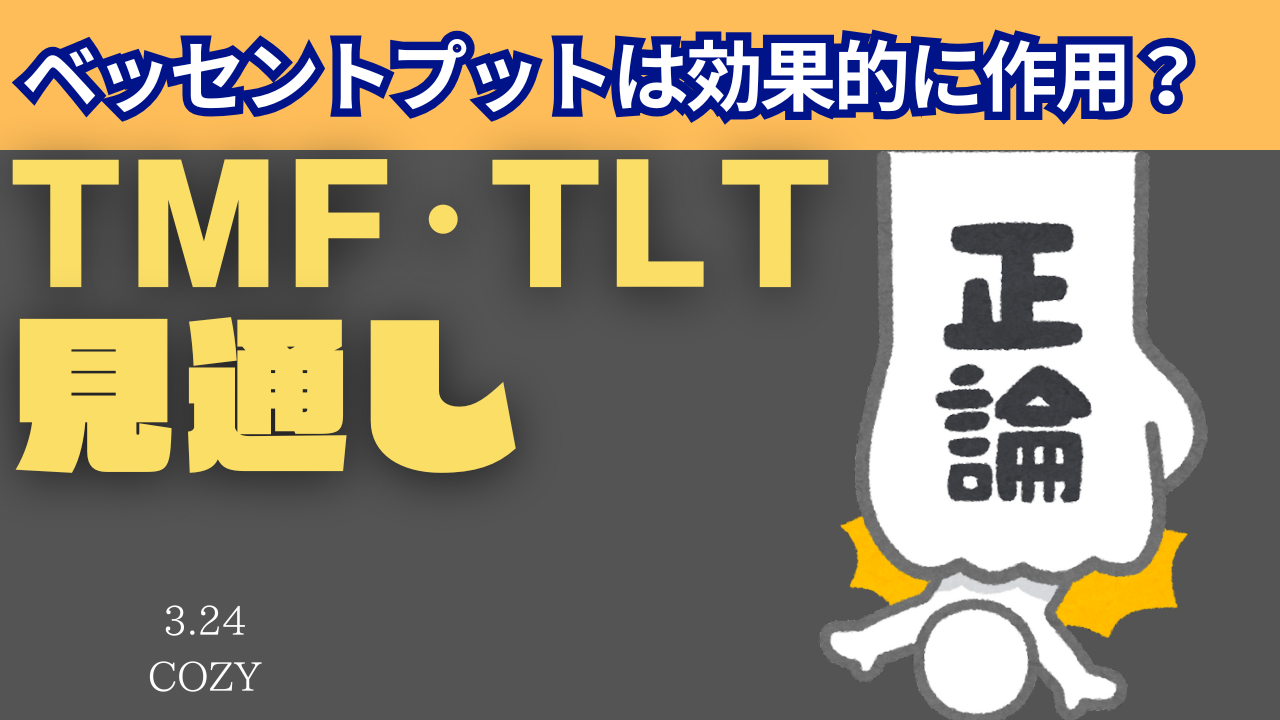 3.24アメリカ債券ETFの買い時TMF・TLT｜ベッセント財務長官の牽制は効果的！？ | ブラッシュアップスキル